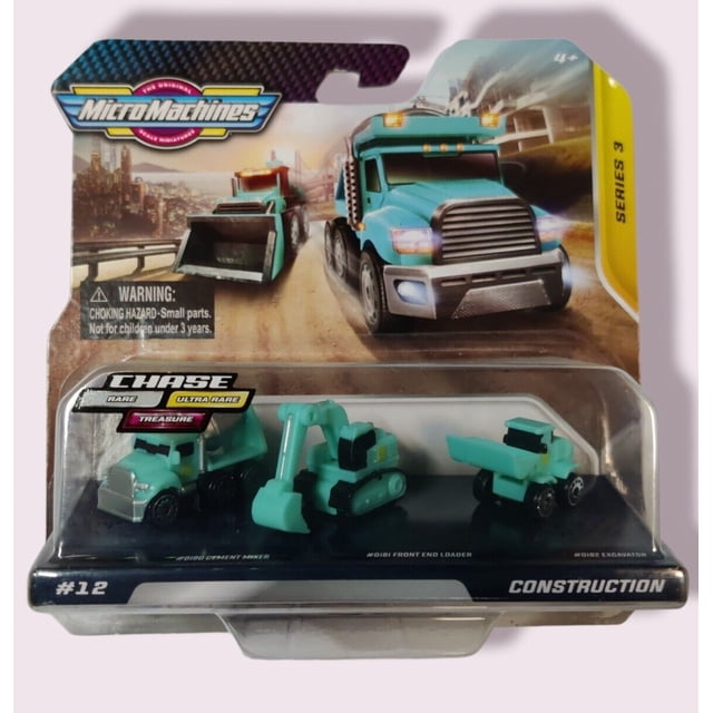Micro Machines #12 Construction Starter Pack Series 3 Cement Mixers ...