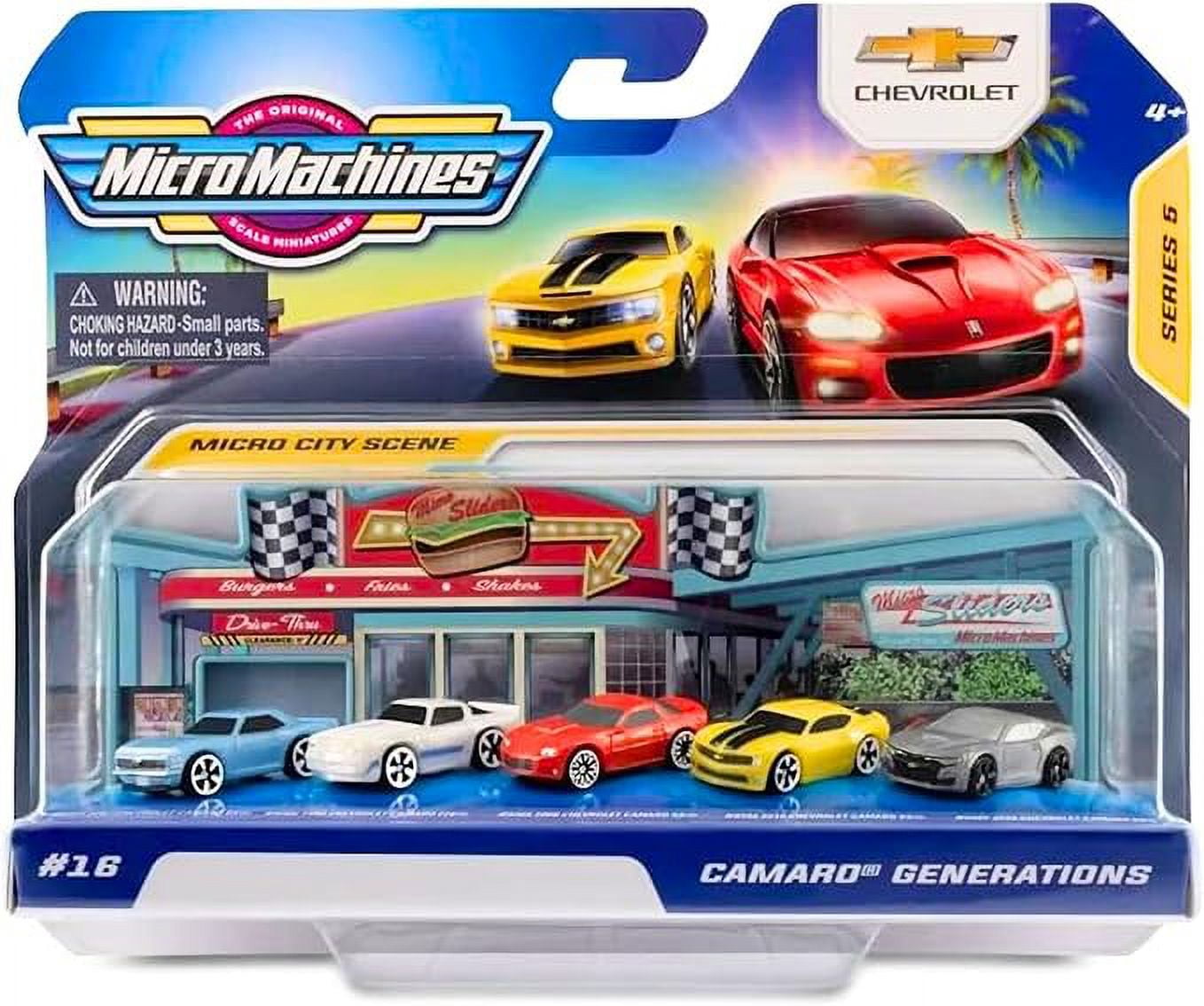 Micro Machines 2021 Series 5 World Pack #16 Camaro Generations 5-Pack ...