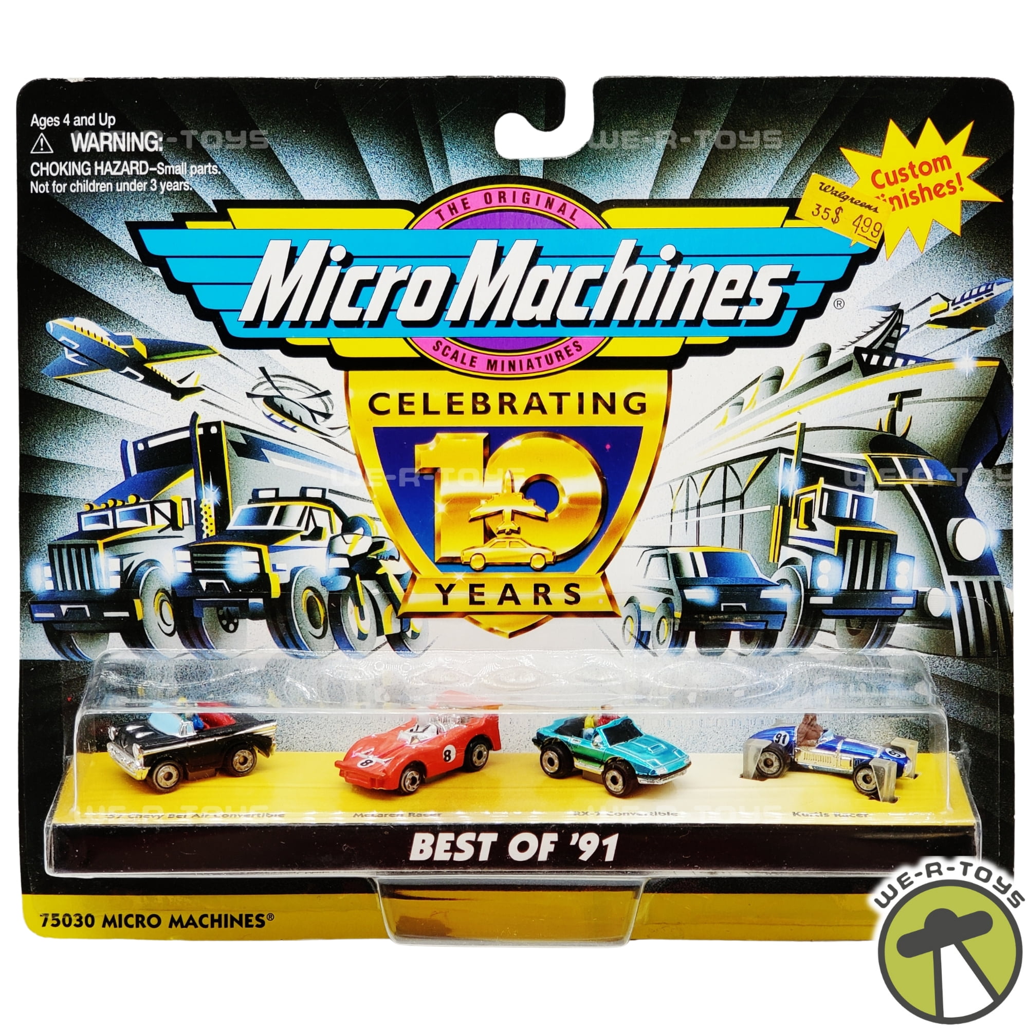 Micro Machines Celebrating 10 Years Best of '91 Vehicles Galoob 1996 ...