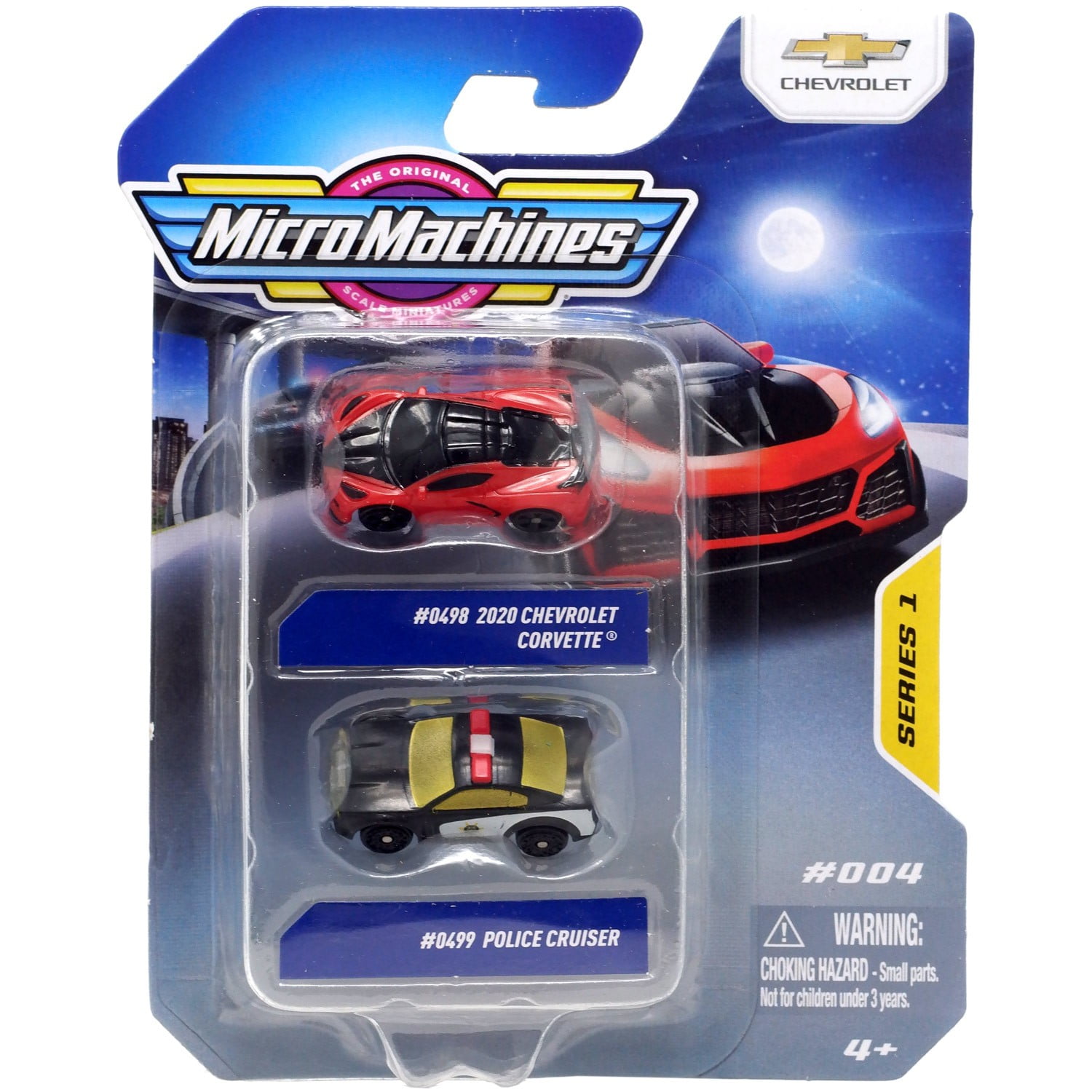 Micro Machines Series 1 2020 Chevrolet Corvette & Police Cruiser ...
