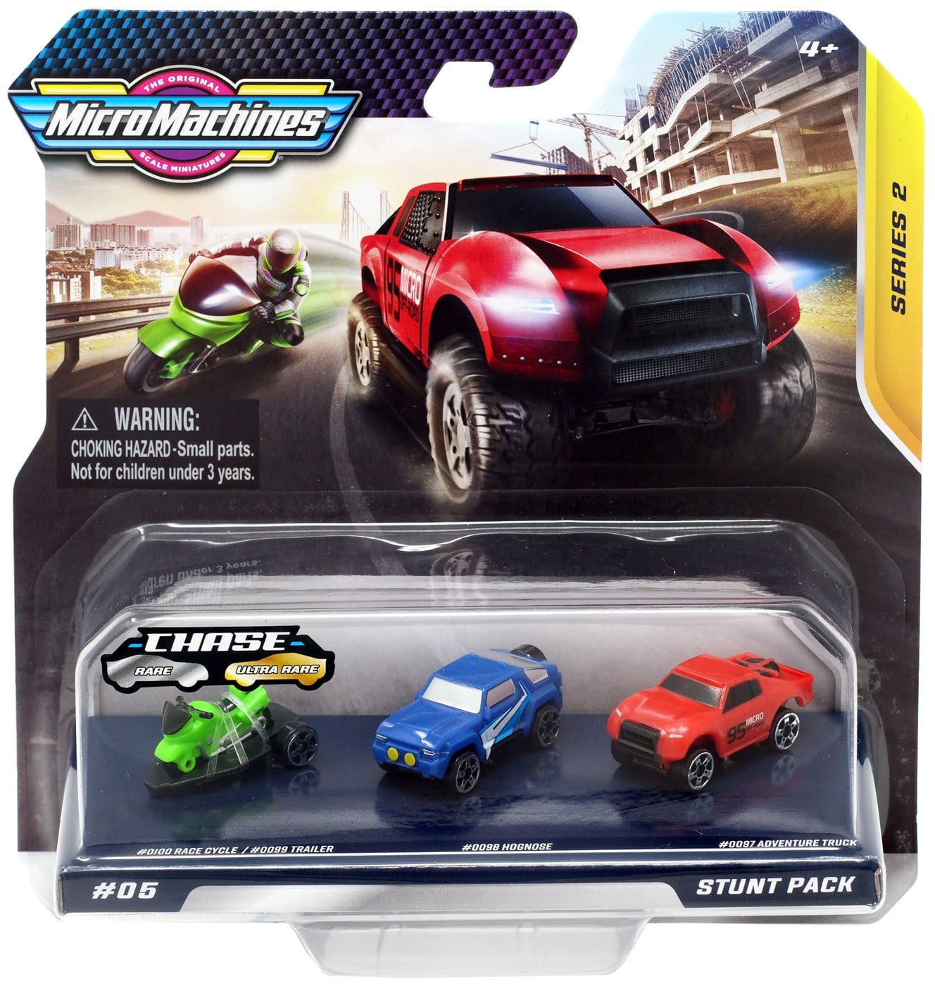 Wicked Cool Toys Micro Machines Series 2 Stunt Pack Vehicle 3-Pack ...