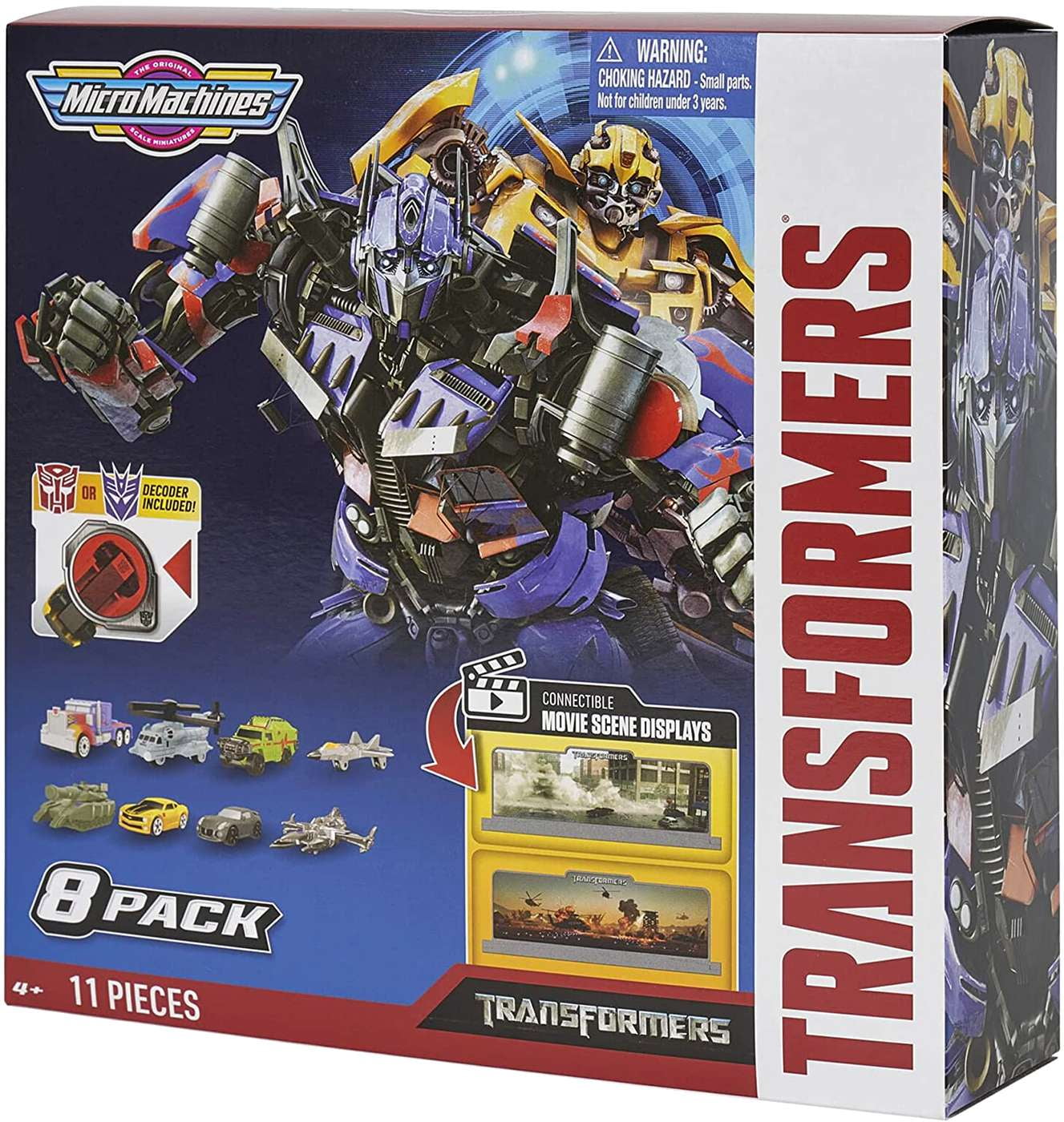Micro Machines Transformers Optimus Prime Action Toy with Starscream ...