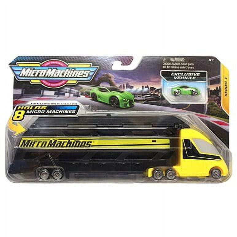 Micro Machines Yellow Mini Vehicle Hauler & Exclusive Vehicle - Walmart.com