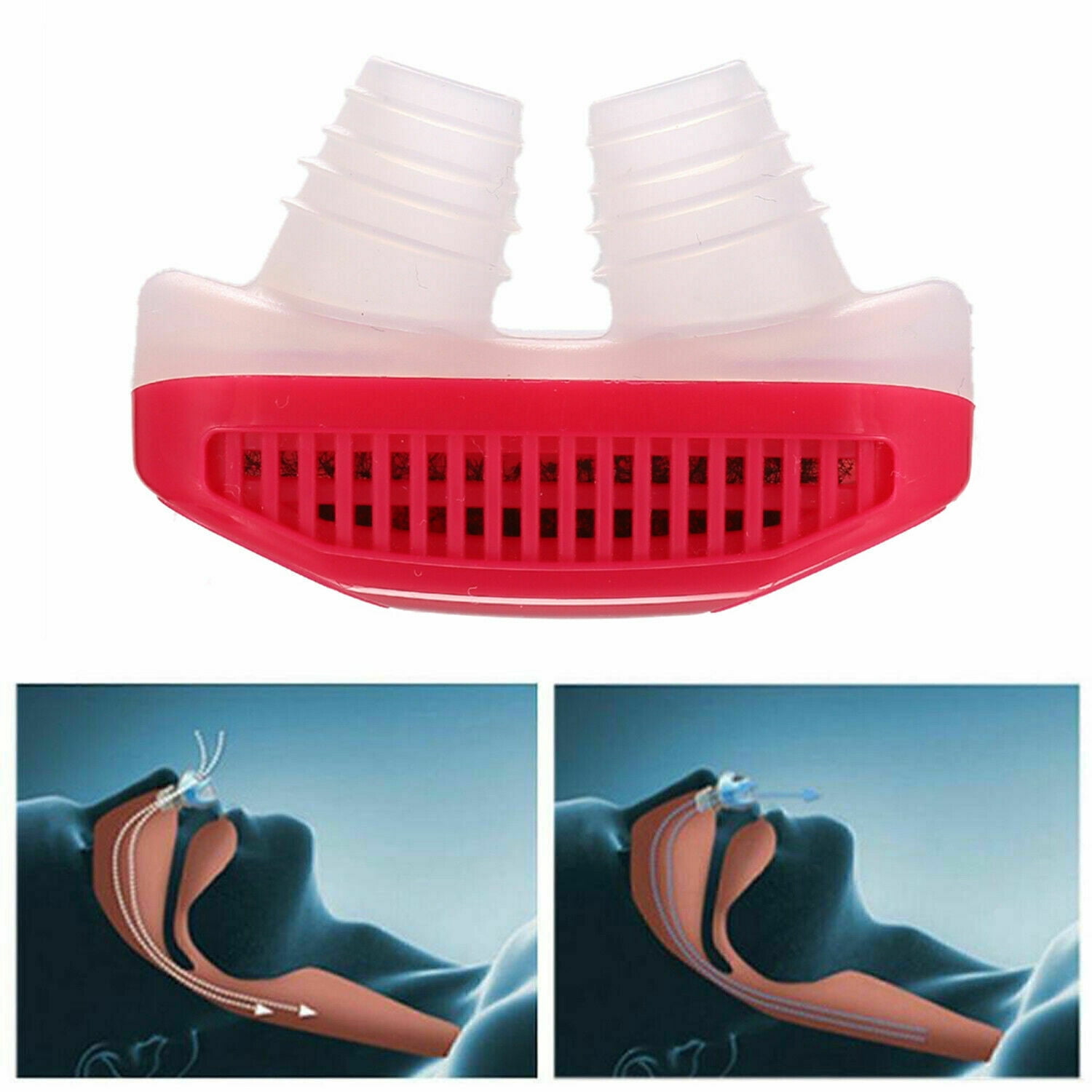 Micro Mini Anti Snoring Device Noise Stop Sleep Aid Apnea Nose Clip ...