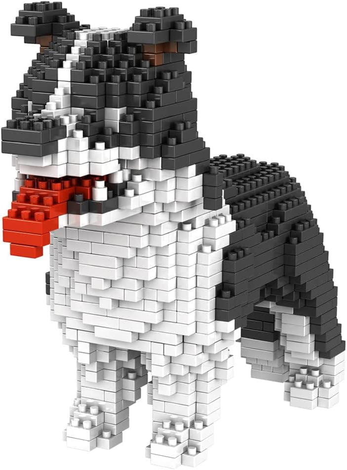 Micro Mini Blocks Dog Building Animal Set DIY 3D Building Toy Bricks ...