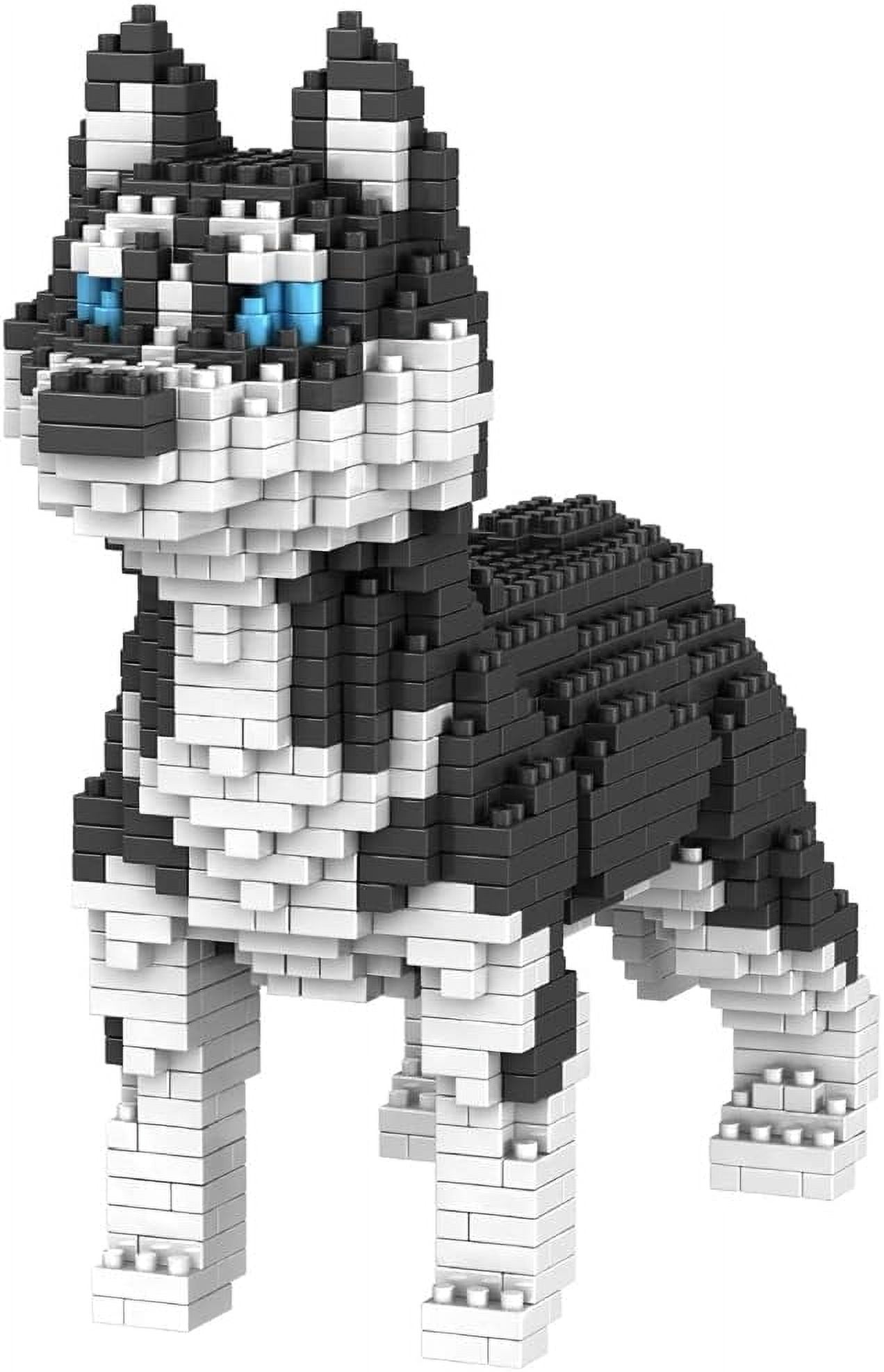 Micro Mini Blocks Dog Building Animal Set DIY 3D Building Toy Bricks ...