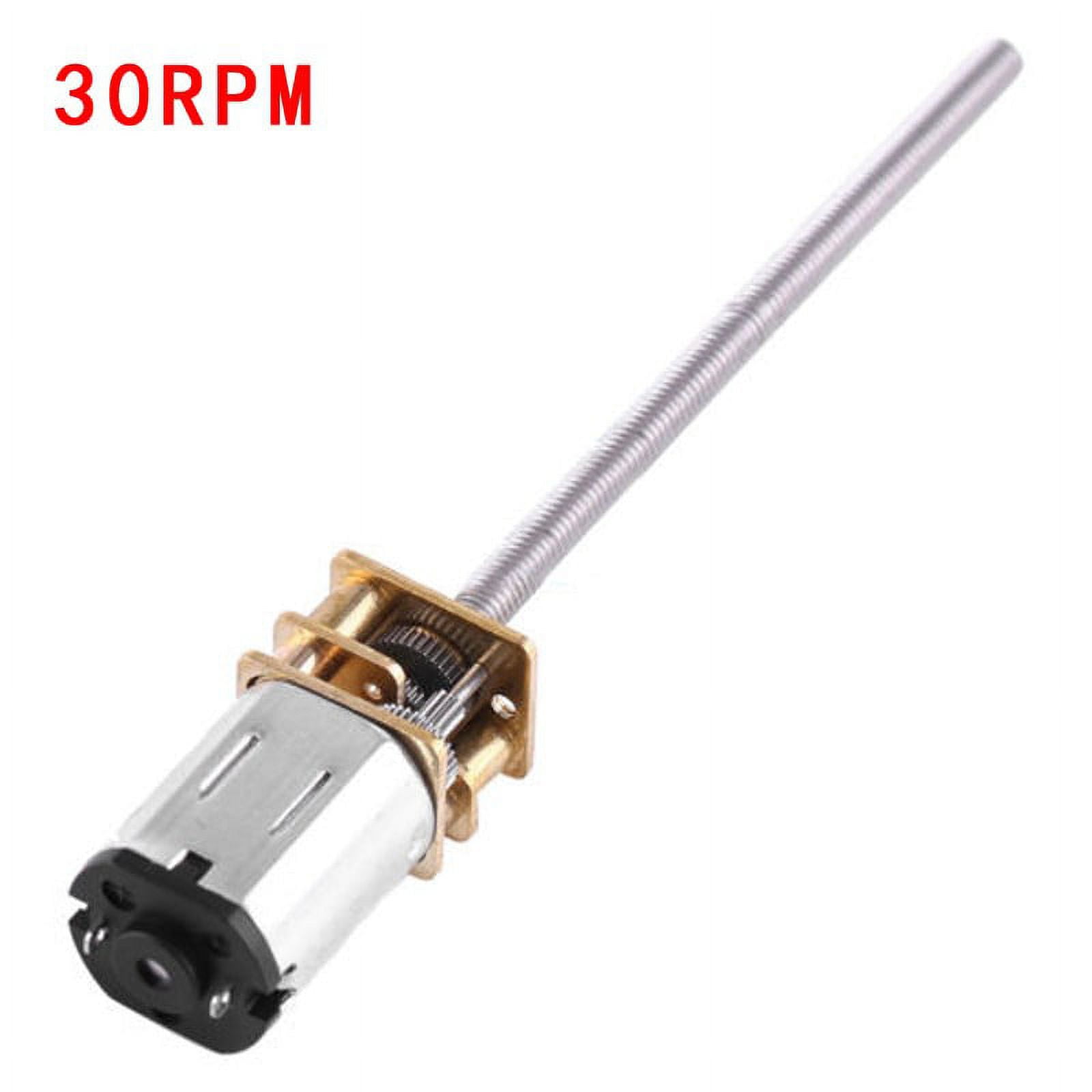 Micro N20 Gear Motor Dc 6V Slow Speed Full Metal Gearbox Reducer 30 To ...