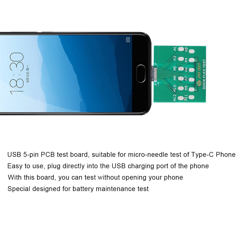 Micro,Needle Battery Tester, USB 5,Pin Dock For Type,C Phone Charging ...