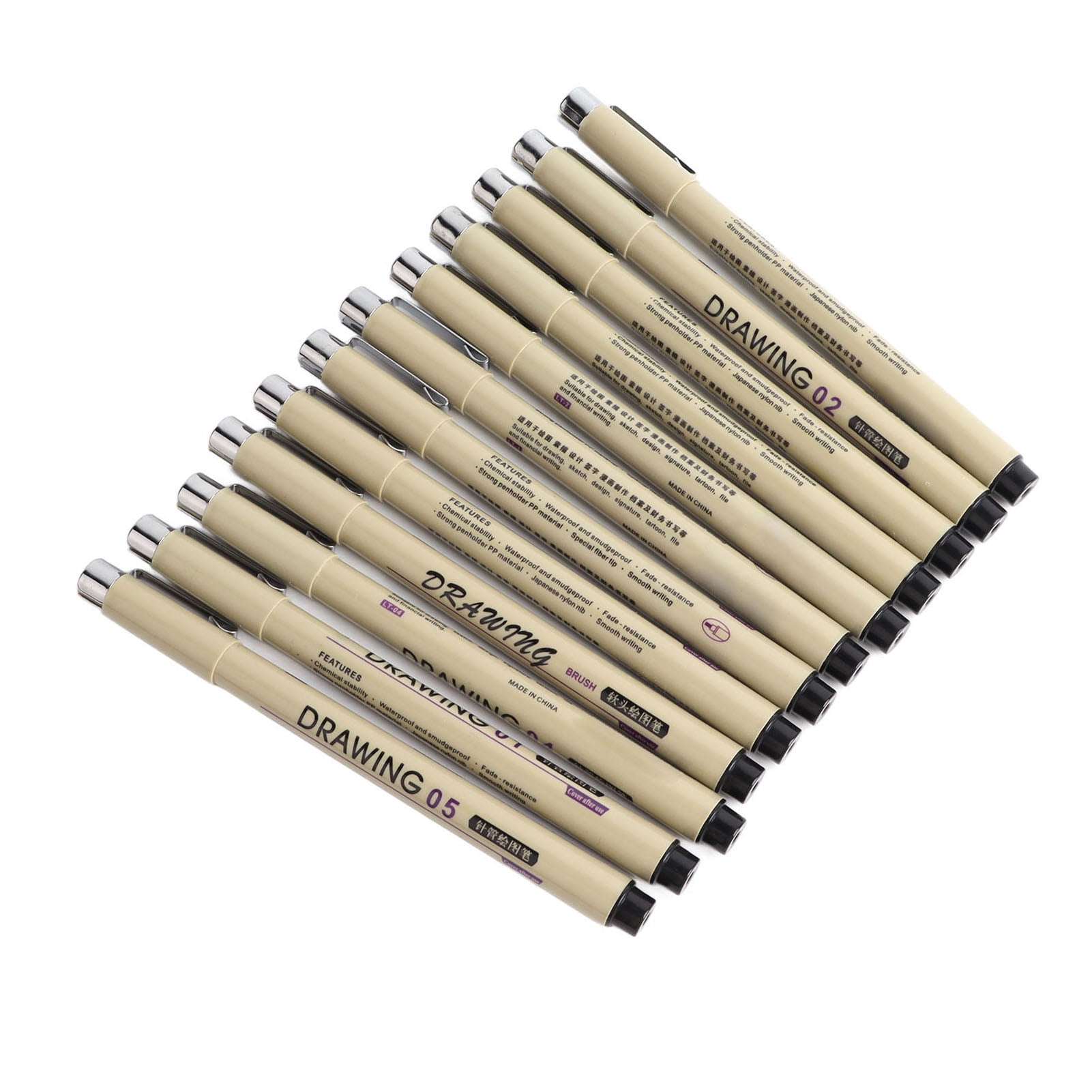 Micro Pen Fineliner Ink Pens,12pcs Micro Pen Fineliner Ink Pens ...