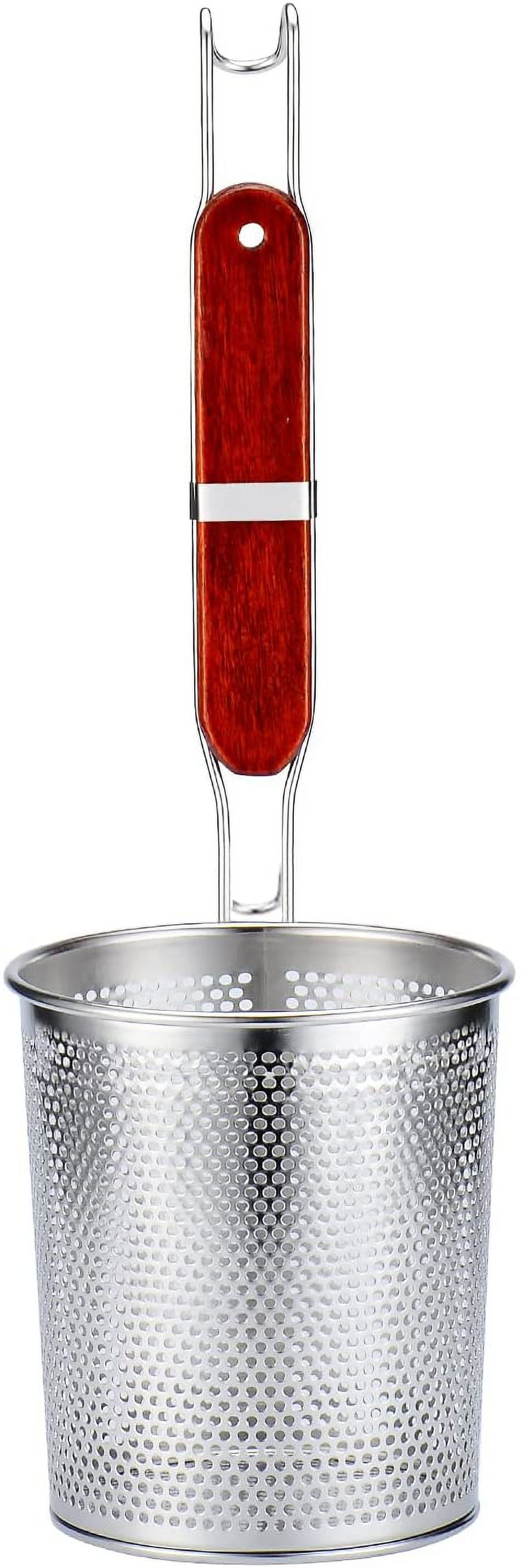 Micro-Perforated Stainless Steel Pasta Basket Mesh Spider Food Dumpling ...