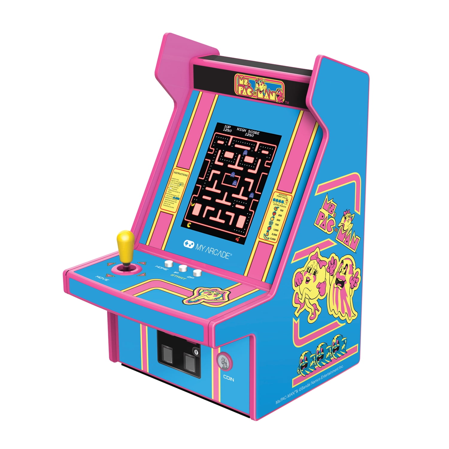 My Arcade Micro Player Pro Ms. Pac-Man Portable Arcade Game System ...