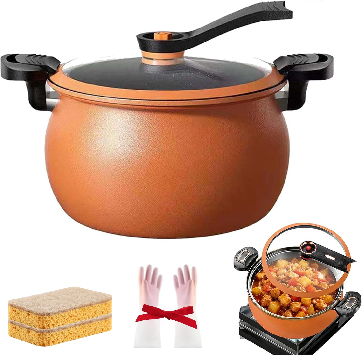 Micro Pressure Cooker, 8.45 Qt Micro Pressure Cooker Multi-Function Non ...