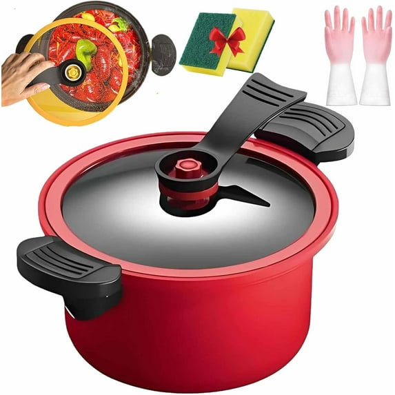 Micro Pressure Crock Pot, Multi Functional Large Capacity Non Stick ...