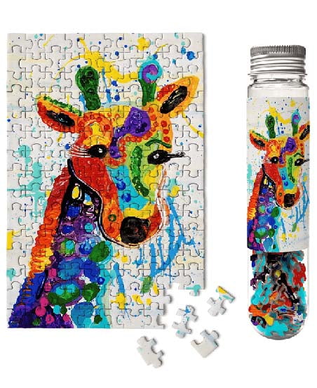 Micro Puzzles Rainbow Giraffe 150 pc Micro Jigsaw Puzzle - Walmart.com