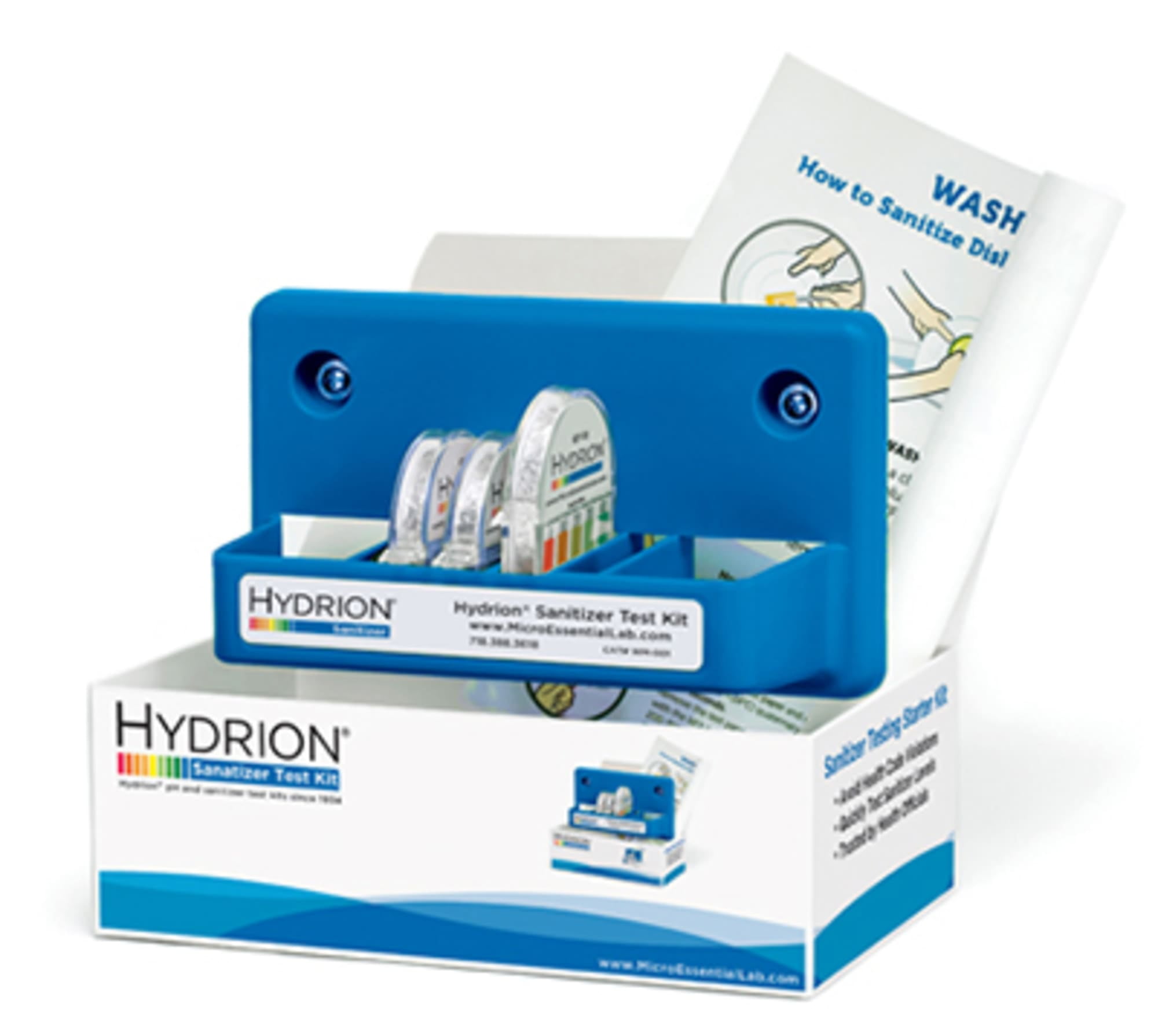 Micro QUATSTART Starter Test KIt - Wall-Mount, (3)QT-10 Quat Test ...