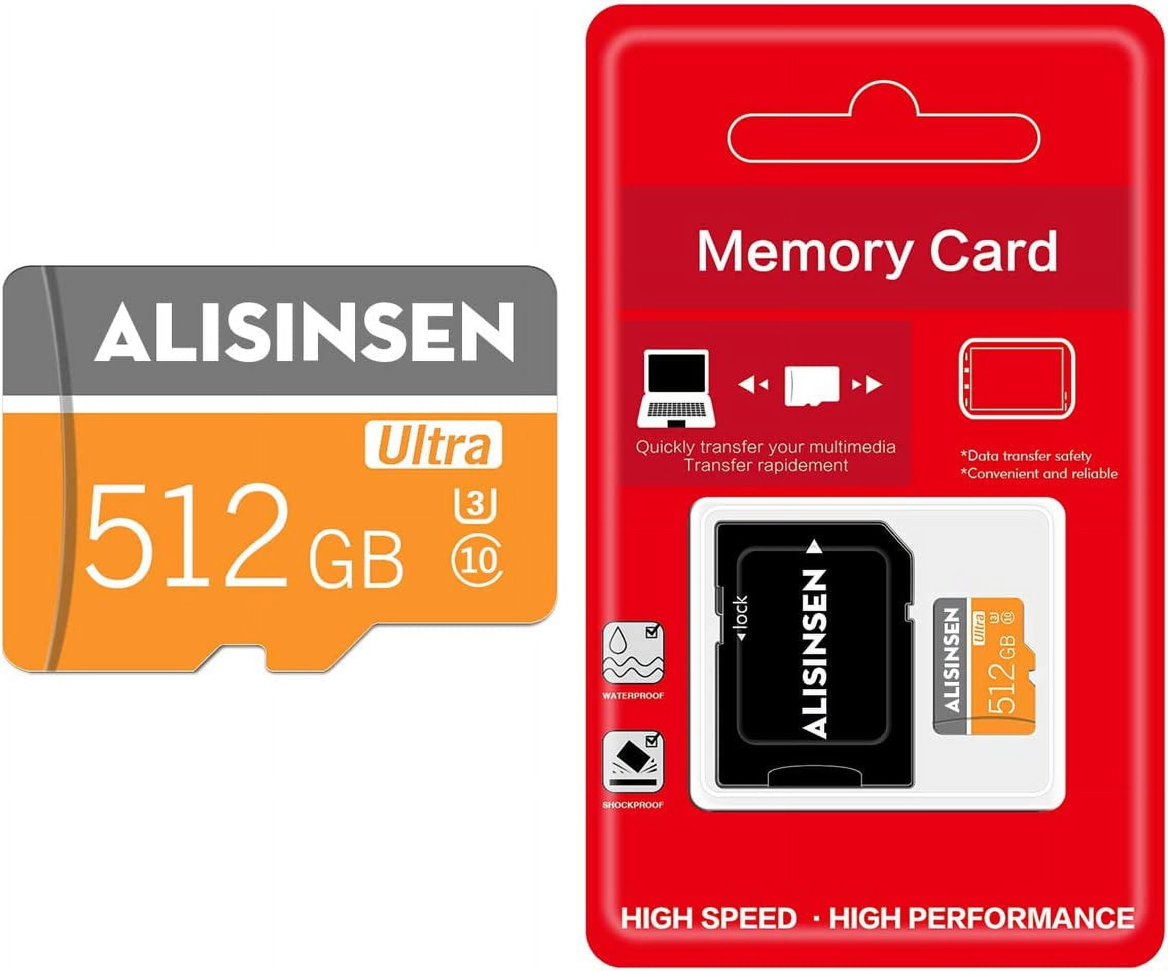 Micro SD 512GB Memory Card Class 10 Micro Memory SD Card 512GB with SD ...