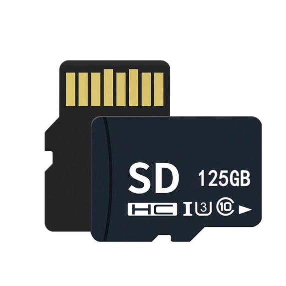 Micro SD Card 125GB MICRO SD Memory Cards with SD Adapter TF Card High ...