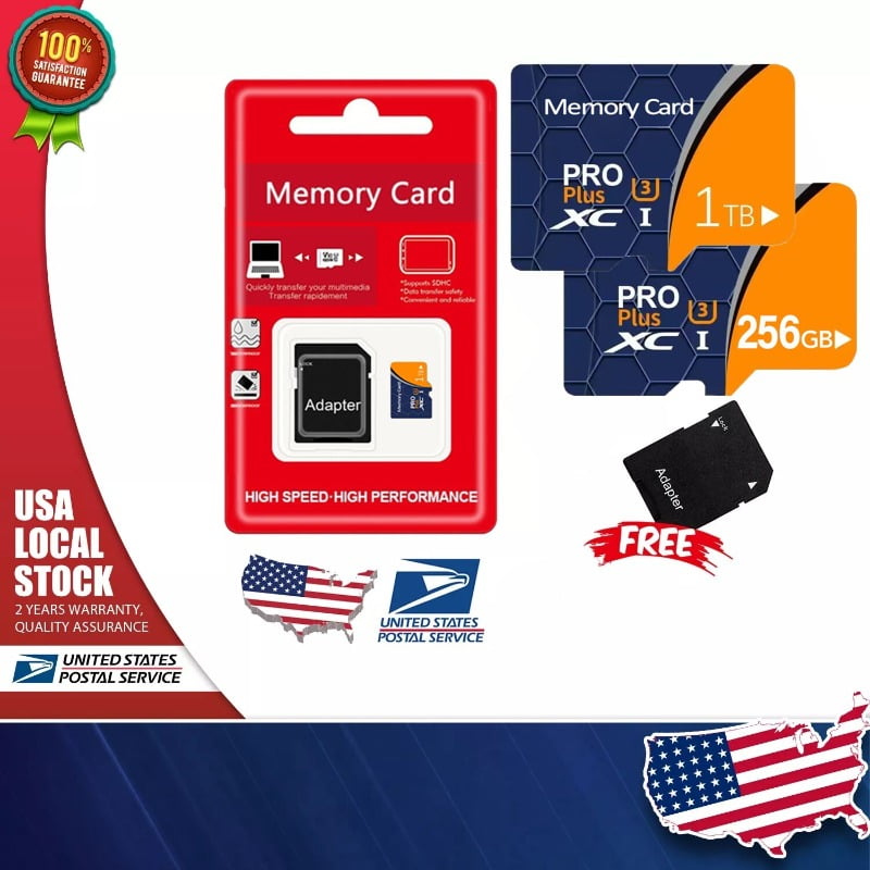 Micro SD Card 128GB 256GB 512GB 1TB Ultra TF Class 10 Memory Card ...