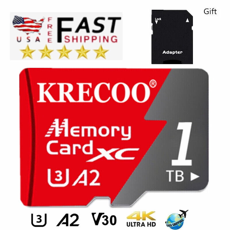 Micro SD Card Ultra Memory Card 1TB TF for Phone Tablet Security Camera ...