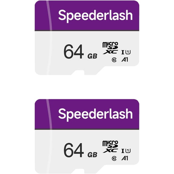 Micro SDXC Memory Card 64GB 2 Pack, Camera Plus TF Card with Adapter ...