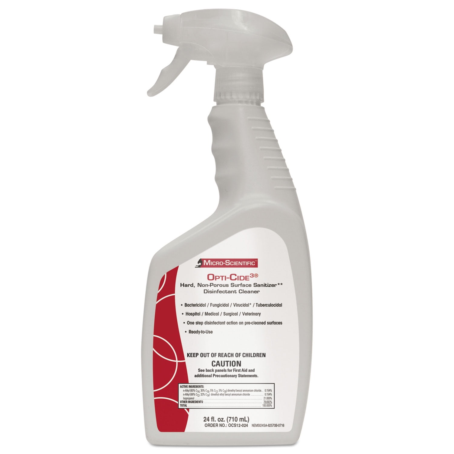 Micro-Scientific Disinfectant,Unscented,24 oz NEMSI24SA - Walmart.com