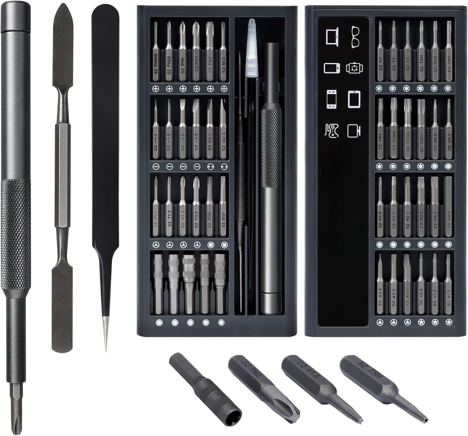 Micro Screwdriver Set 50 in 1 Precision Screwdriver Set, S2 Steel Multi ...