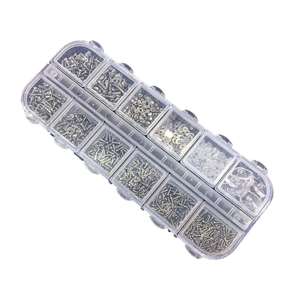 Micro Screws Nuts Noes Pad Bolts Gasket for Spectacles Glasses Watch ...