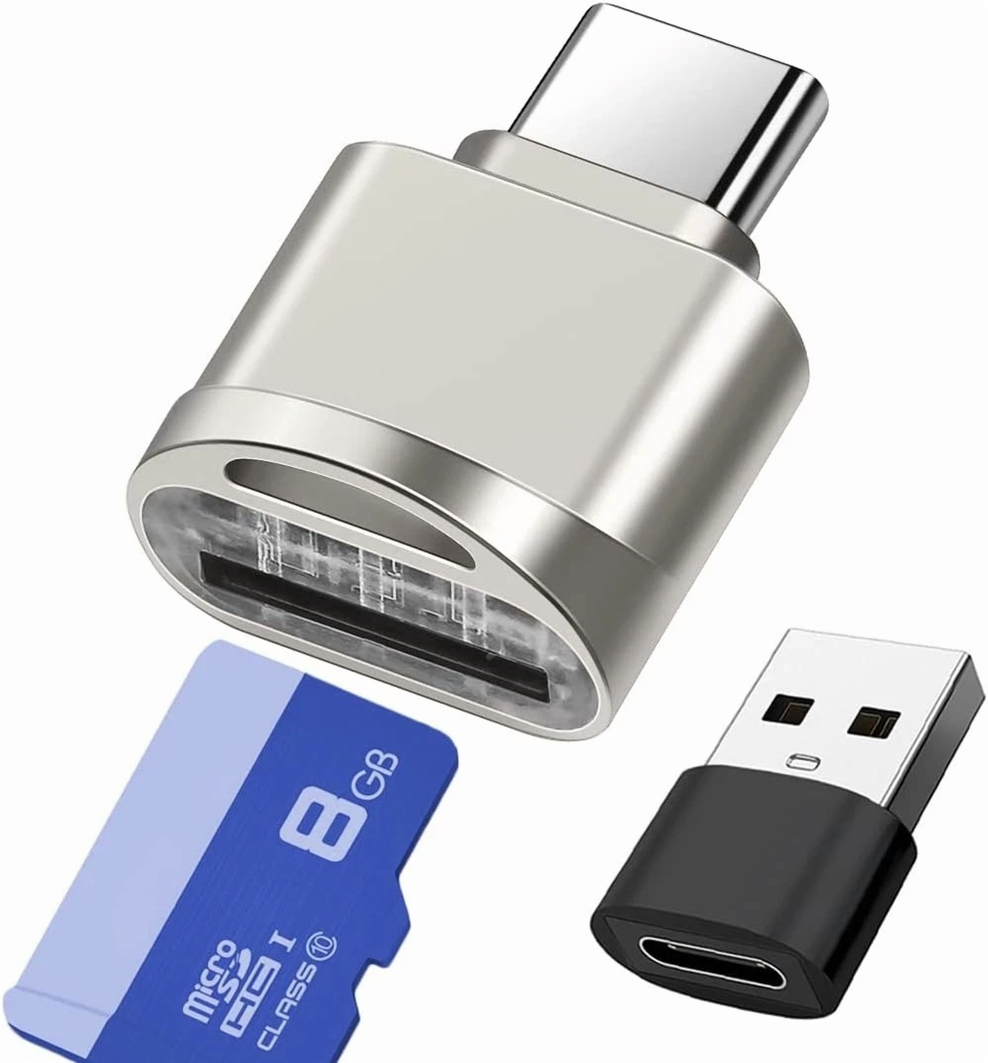 Micro Sd Card Reader, Usb C To Type C Tf Memory Light Gold - Walmart.com