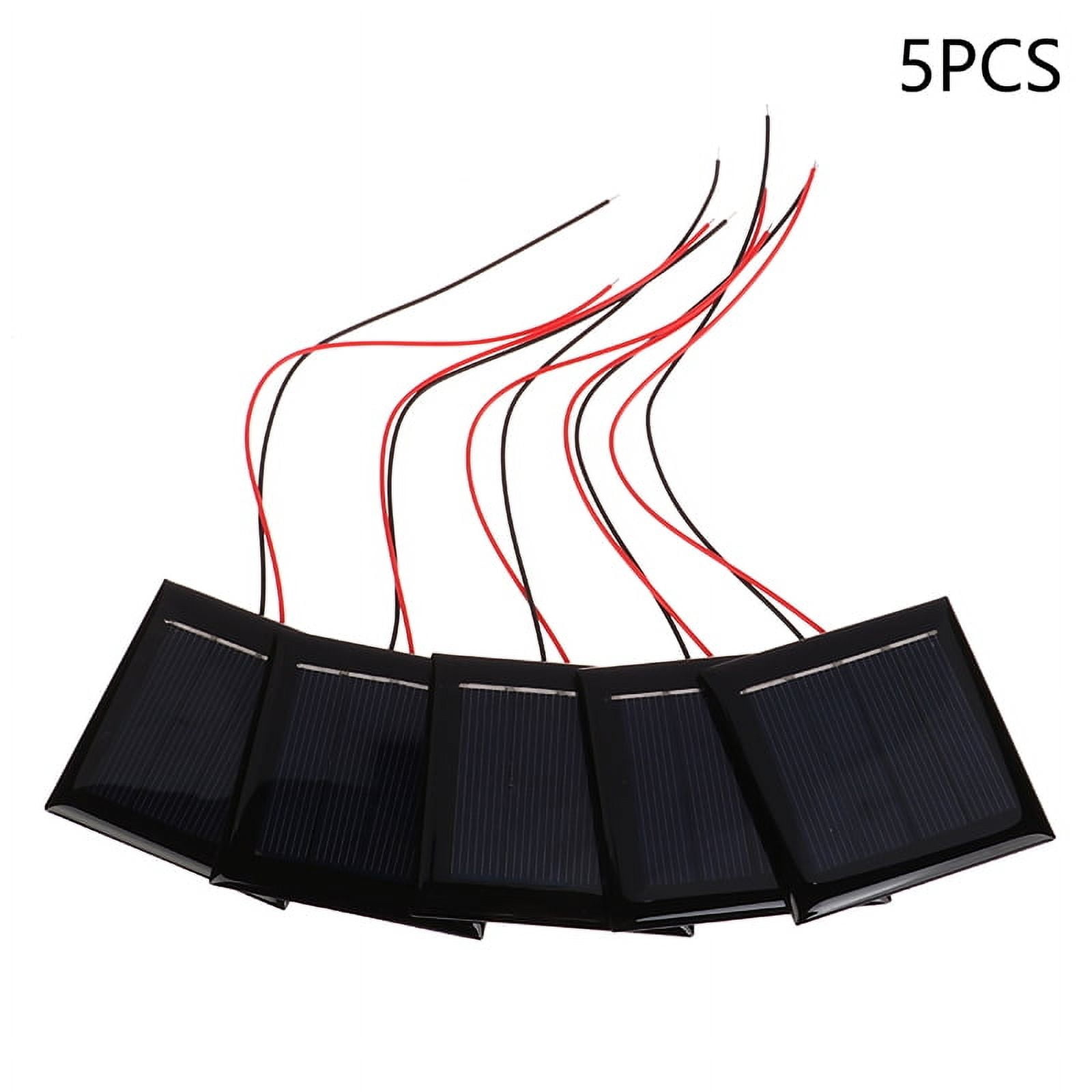 Micro Solar Board Photovoltaic 5Pcs 2V120MA Solar Cells with Wires ...