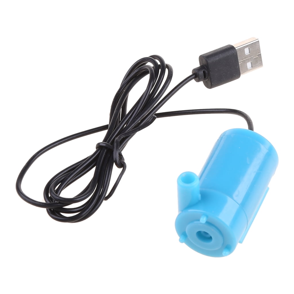 Micro Submersible Water Pump Fish Tanks Aquarium USB Powered DC 5V 2-3L ...