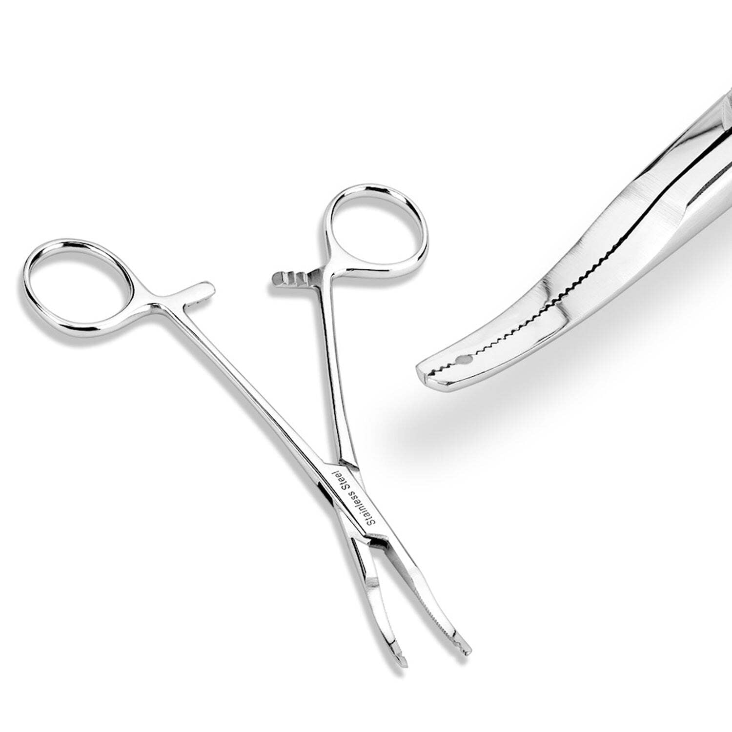 Micro Thin Tip Dermal Anchor Kelly Forceps (2mm hole) - Walmart.com