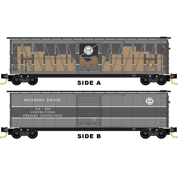 Micro-Trains MTL N-Scale 50ft Box Car Southern Pacific/SP Impact Car ...