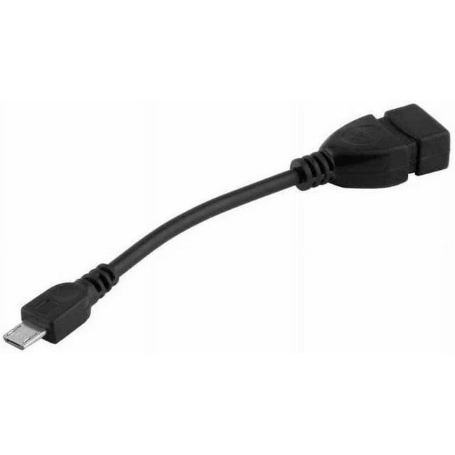 Micro USB 2.0 OTG Cable for Digital Cameras - USB A Female to Mini USB ...
