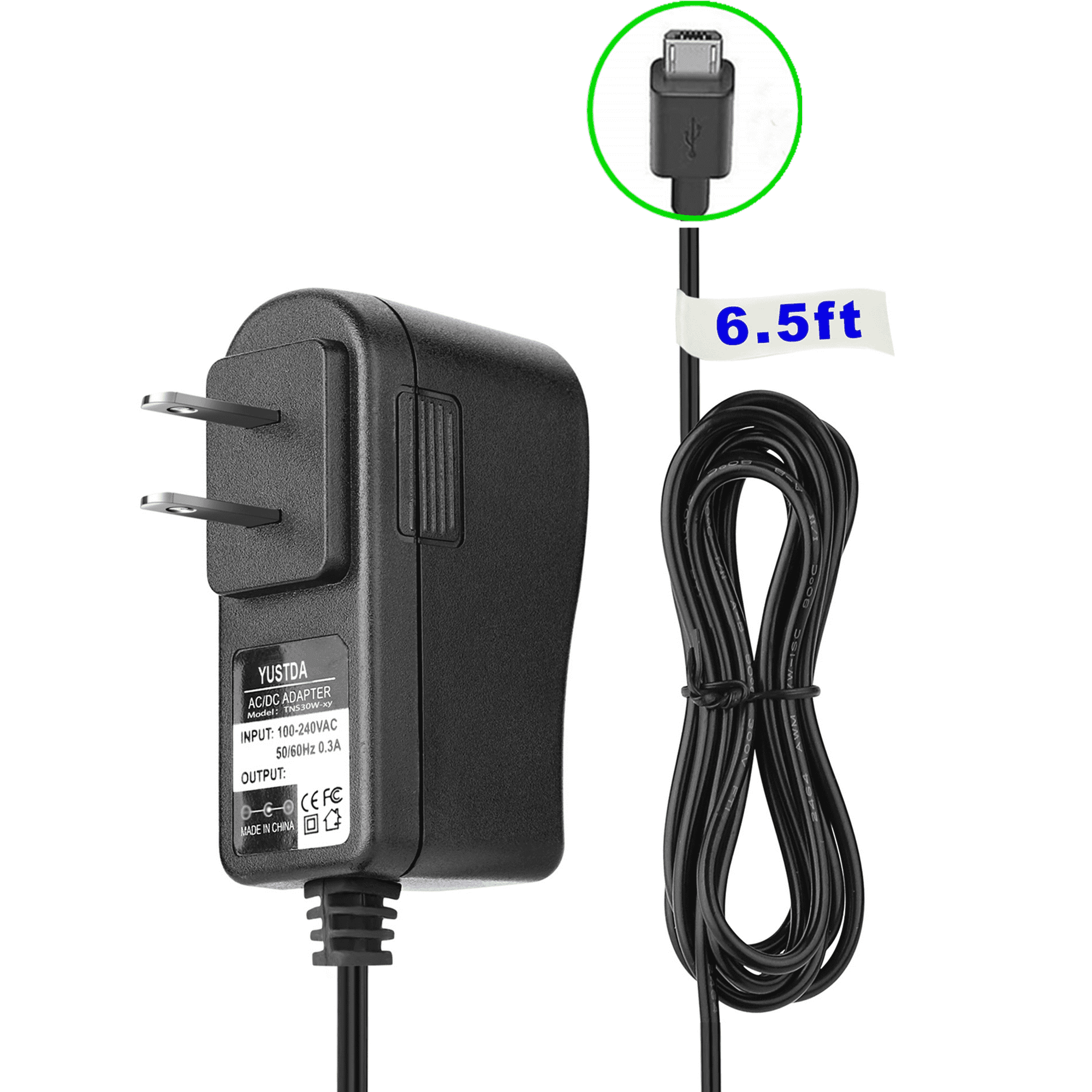 Micro USB 5V AC/DC Adapter Replacement for Emerson EBT6003 Wireless ...