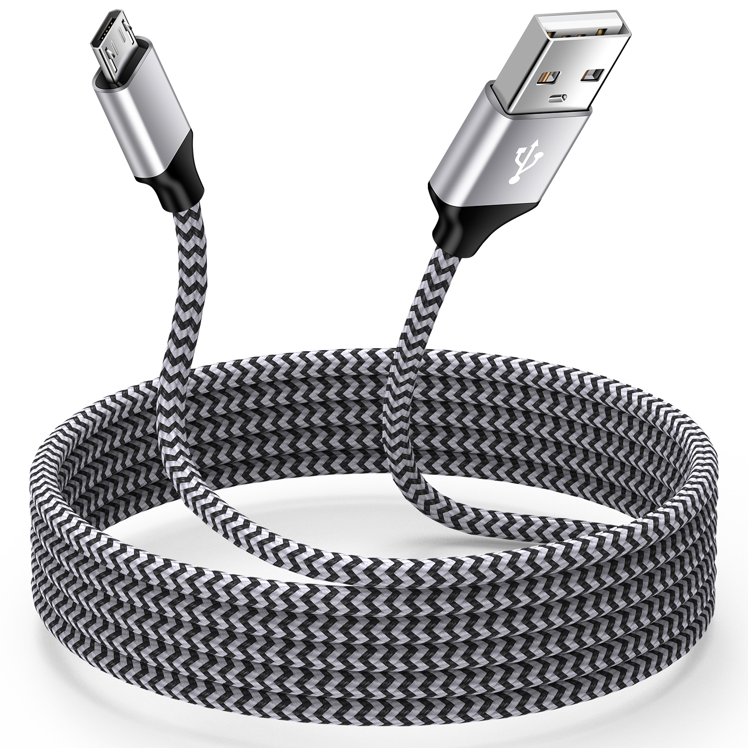 Micro USB Cable 6ft,AILKIN Micro Cable for Android Charging Cable Nylon ...