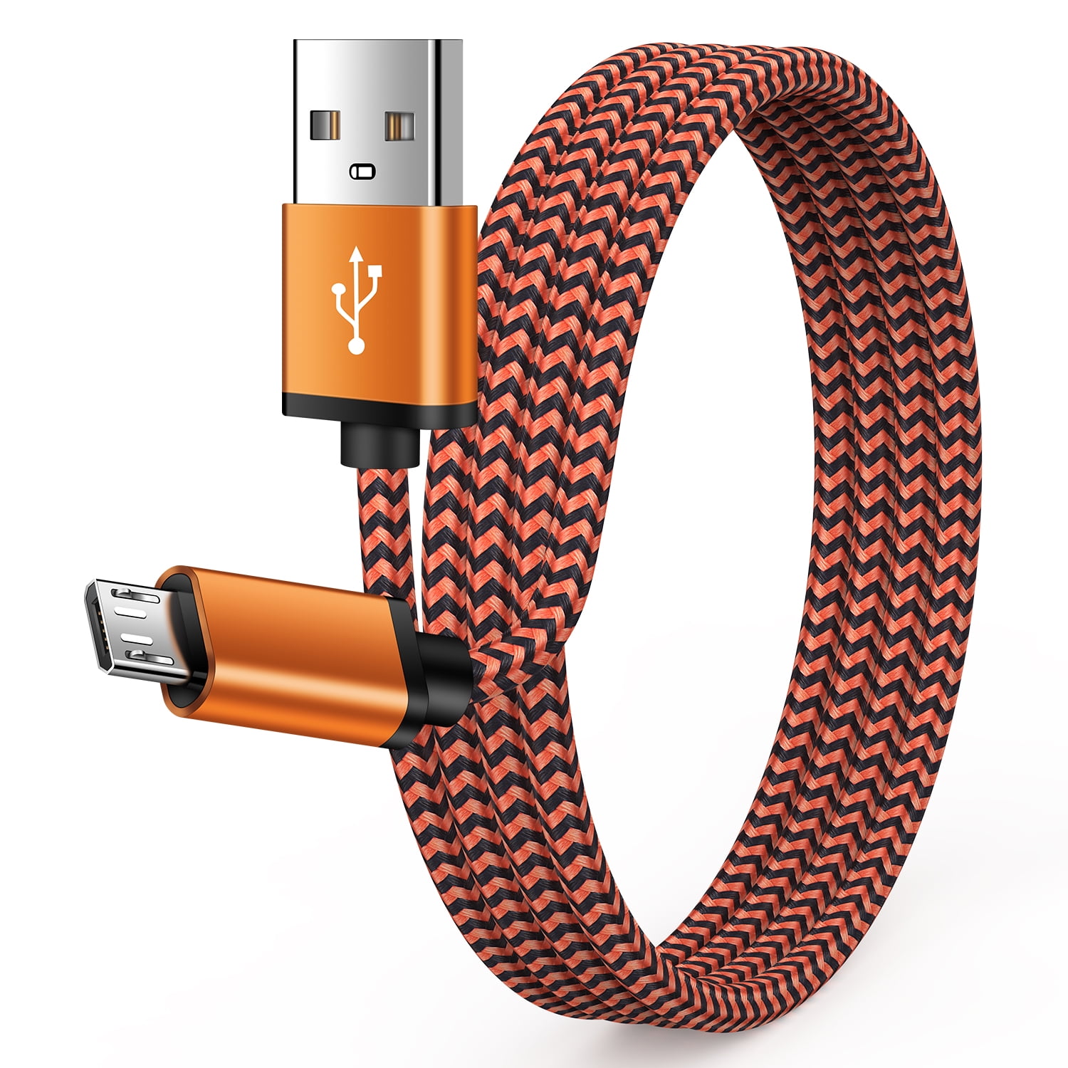 Micro USB Cable 6ft,AILKIN Micro Cable for Android Charging Cable Nylon ...