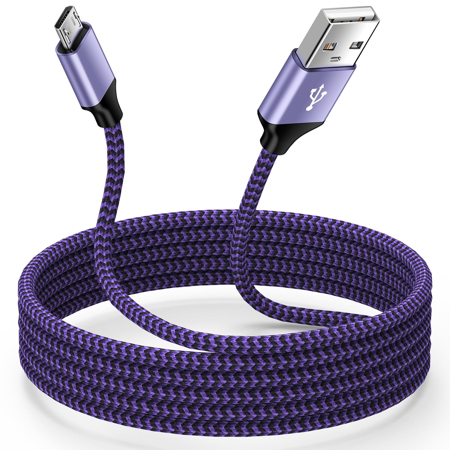 Micro USB Cable 6ft,AILKIN Micro Cable for Android Charging Cable Nylon ...