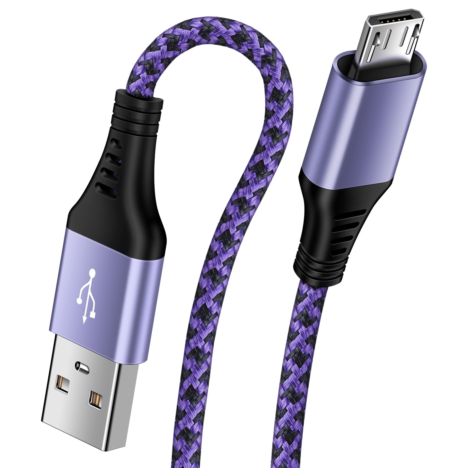 Micro USB Cable 6ft,AILKIN Micro Cable for Android Charging Cable Nylon ...