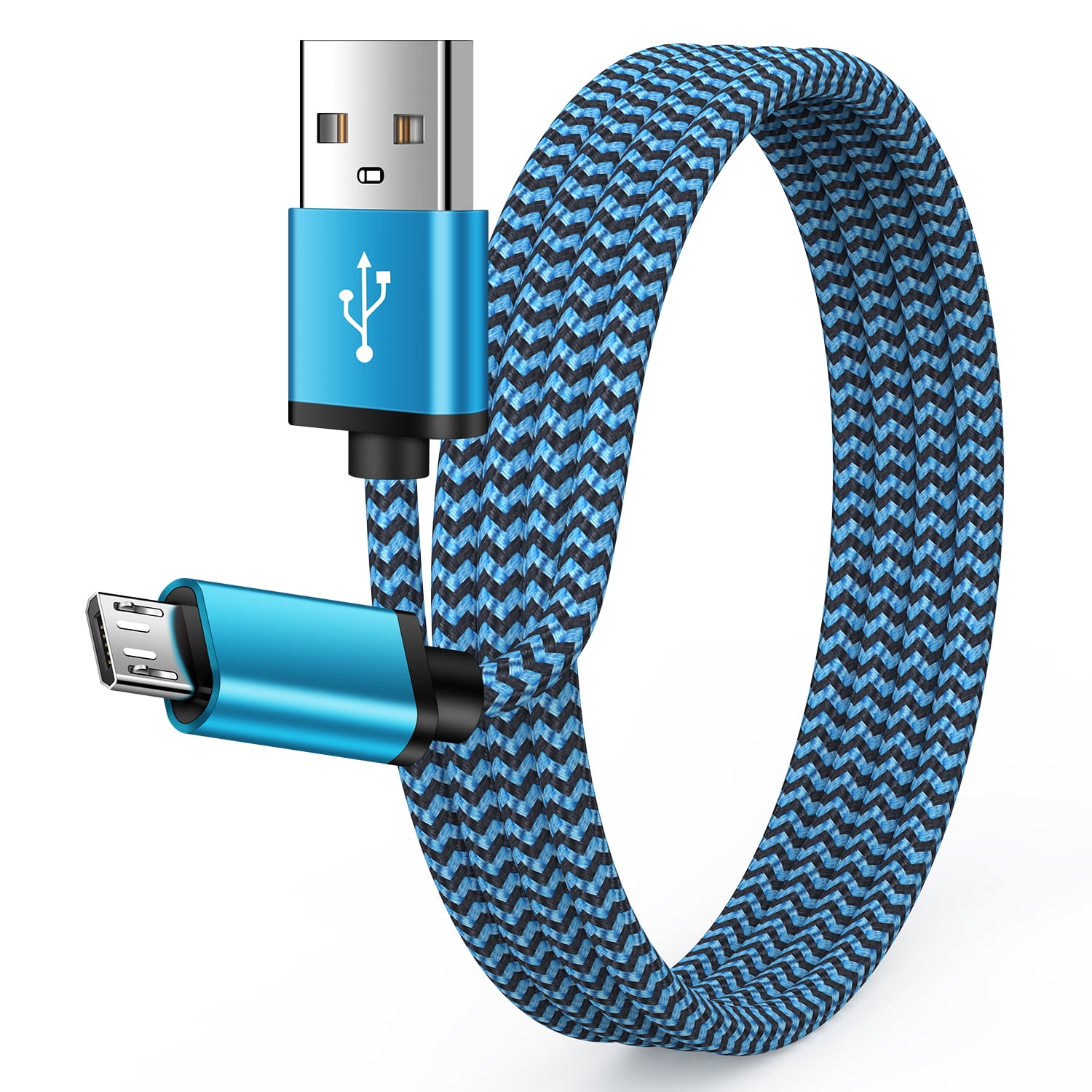 Micro USB Cable 6ft,AILKIN Micro Cable for Android Charging Cable Nylon ...