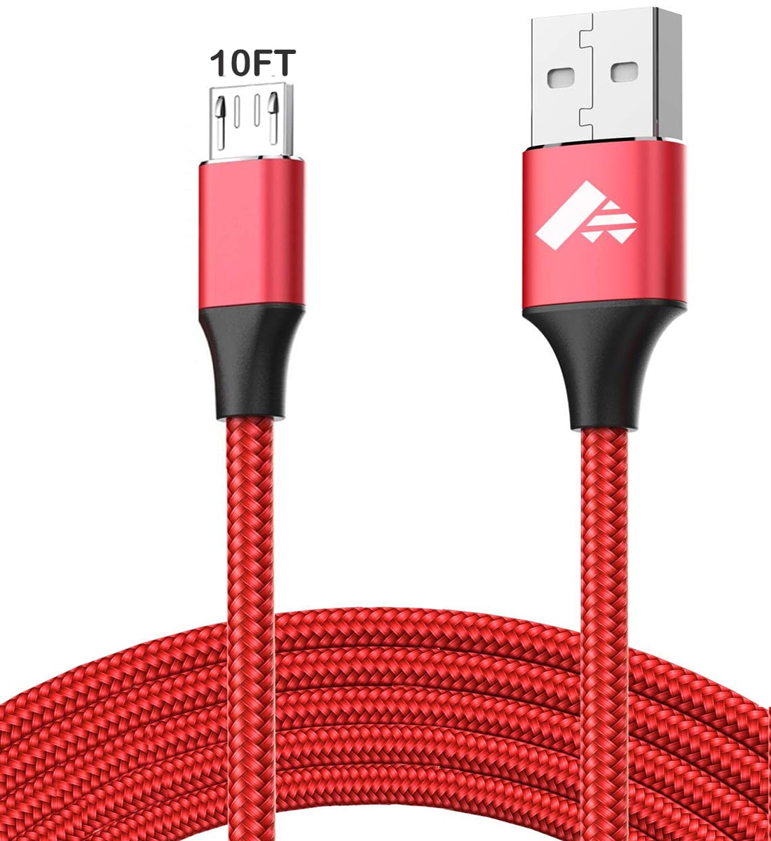 Micro USB Cable Android Charger 10ft, Aioneus Android Charger Cord USB ...
