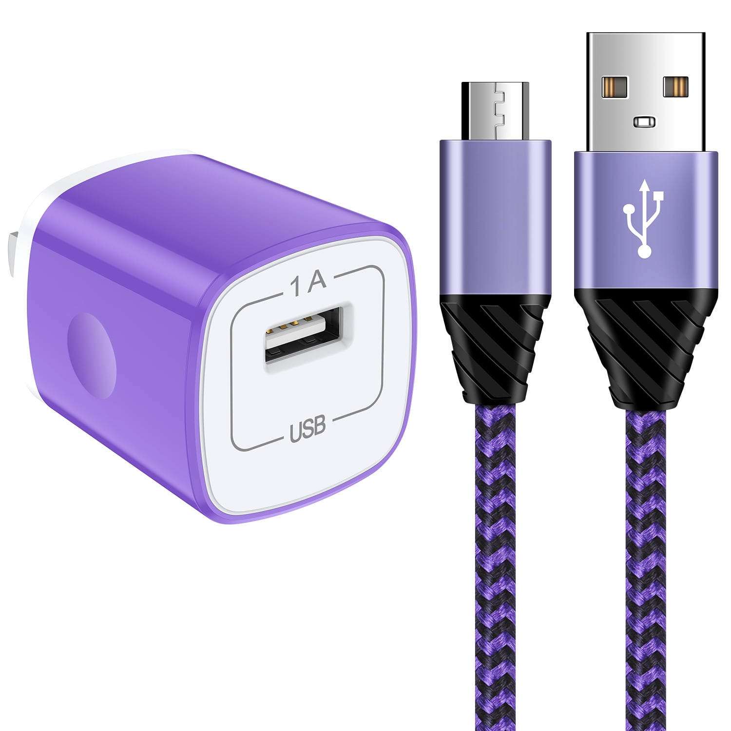 Hootek Micro USB Cable with Wall Charger, 6FT Fast Charging Cable ...