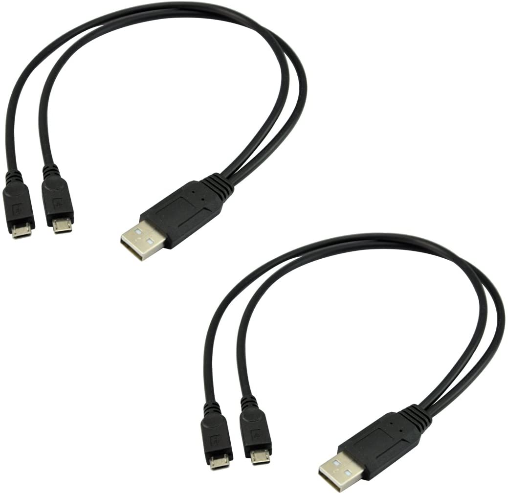 Micro USB Cable, Dual Micro USB Charging Cable USB to Micro USB ...