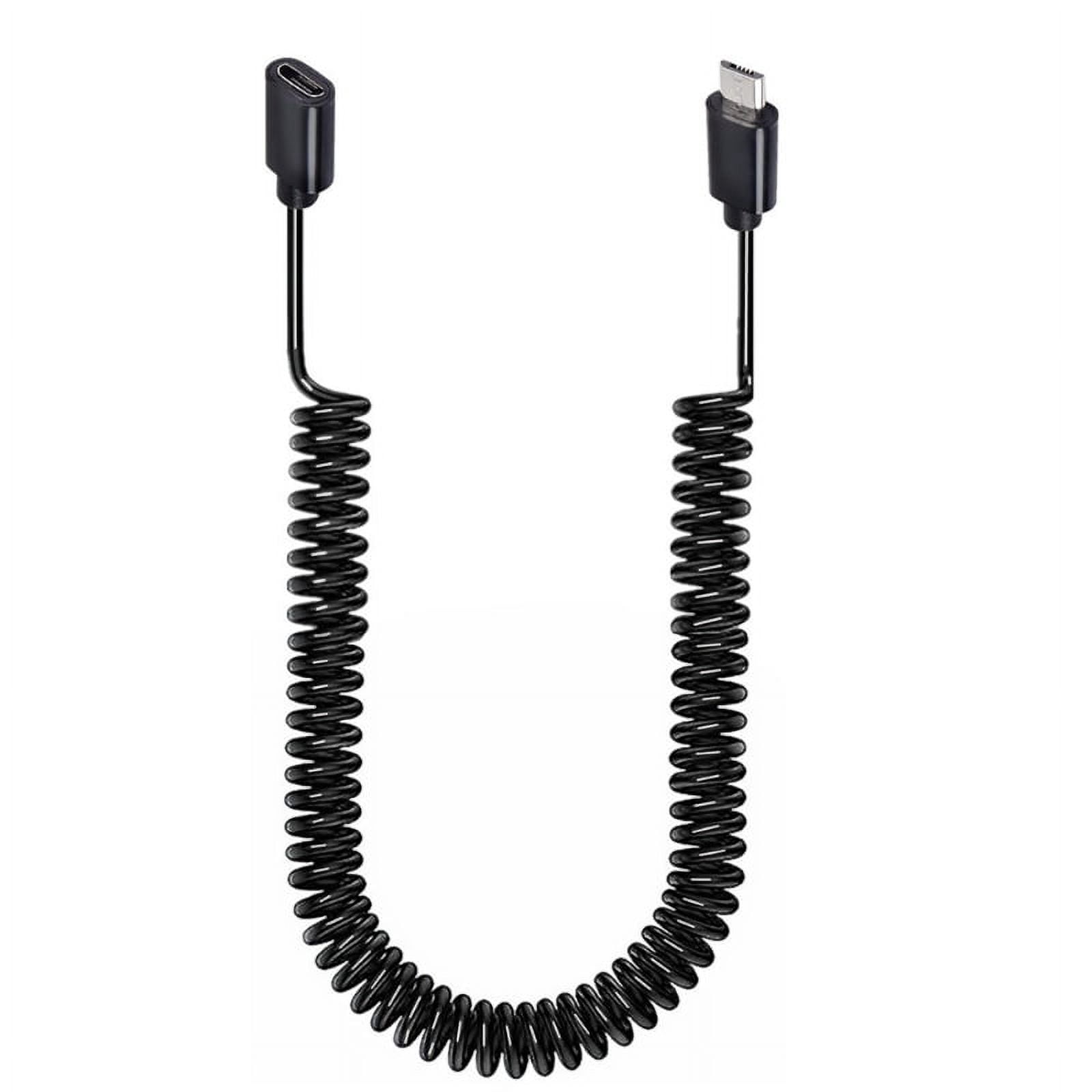 Micro USB Cable, Female to Male Extension Charging Cord Data Wire ...