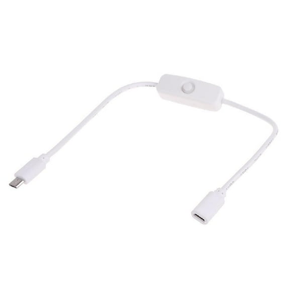 Micro USB Cable with 501 Button Switch Micro USB 5P Male Female ...