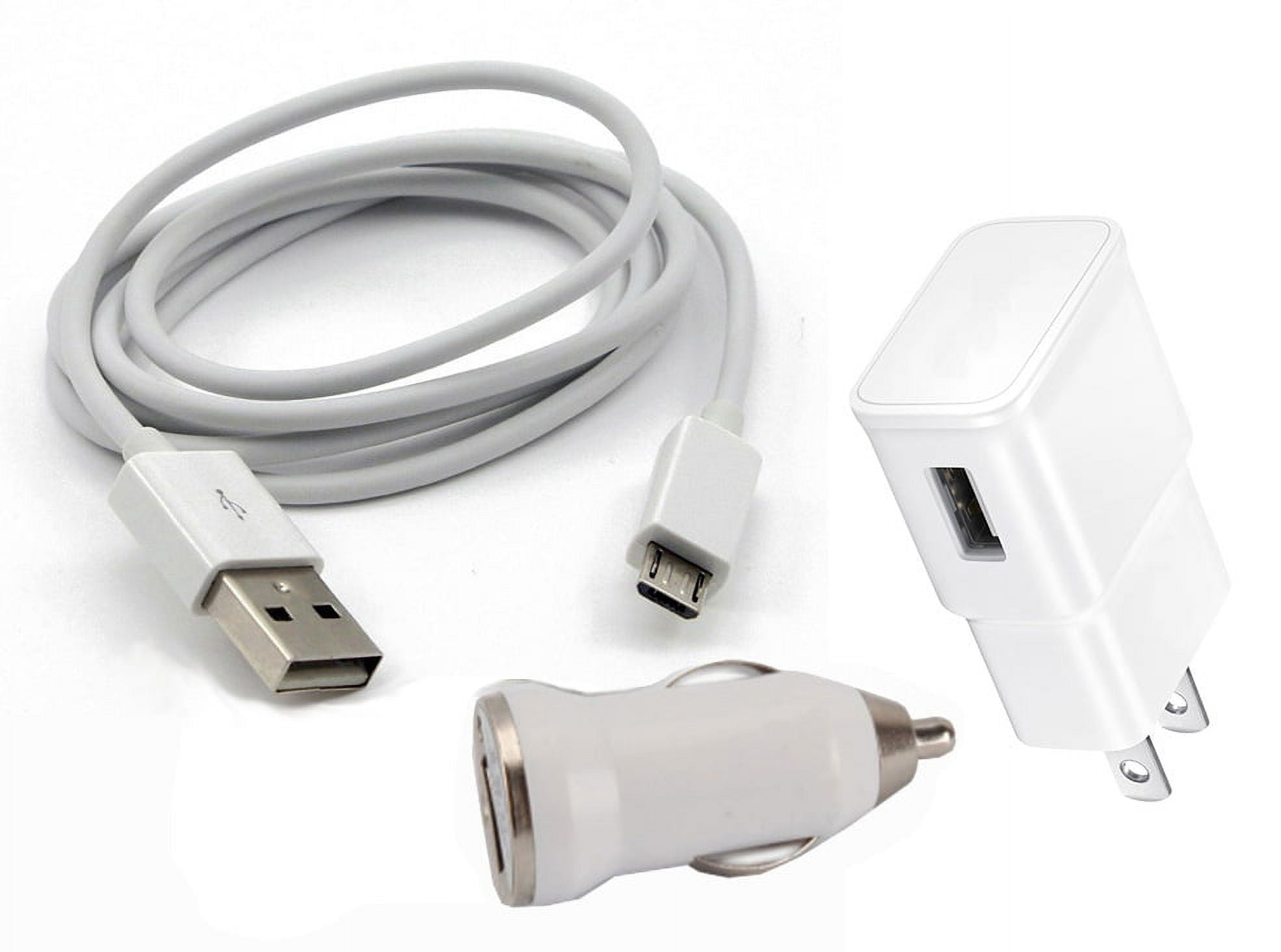 Micro USB Charger Set with Data Cable and Car Adapter by Millenial ...