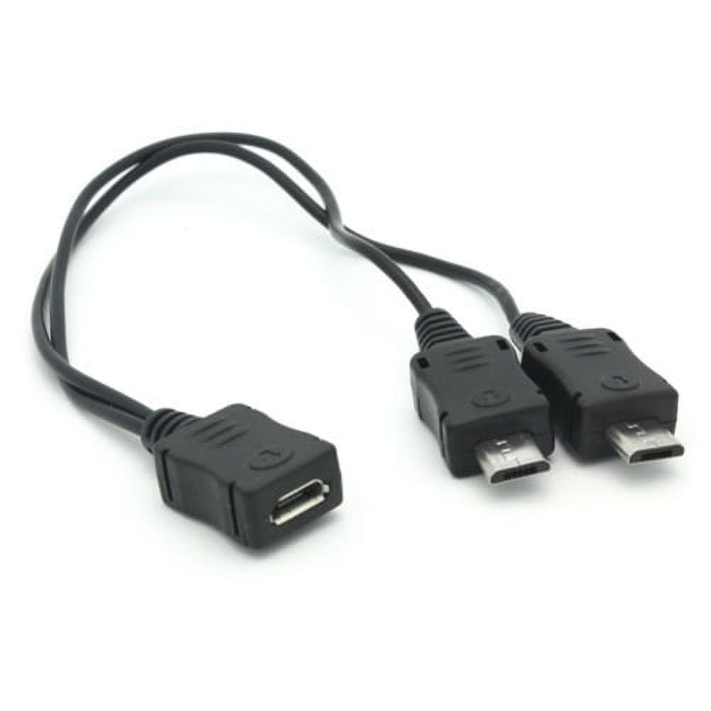Micro USB Charger Splitter 2-Port Y Adapter Converter X3Z for LG X ...