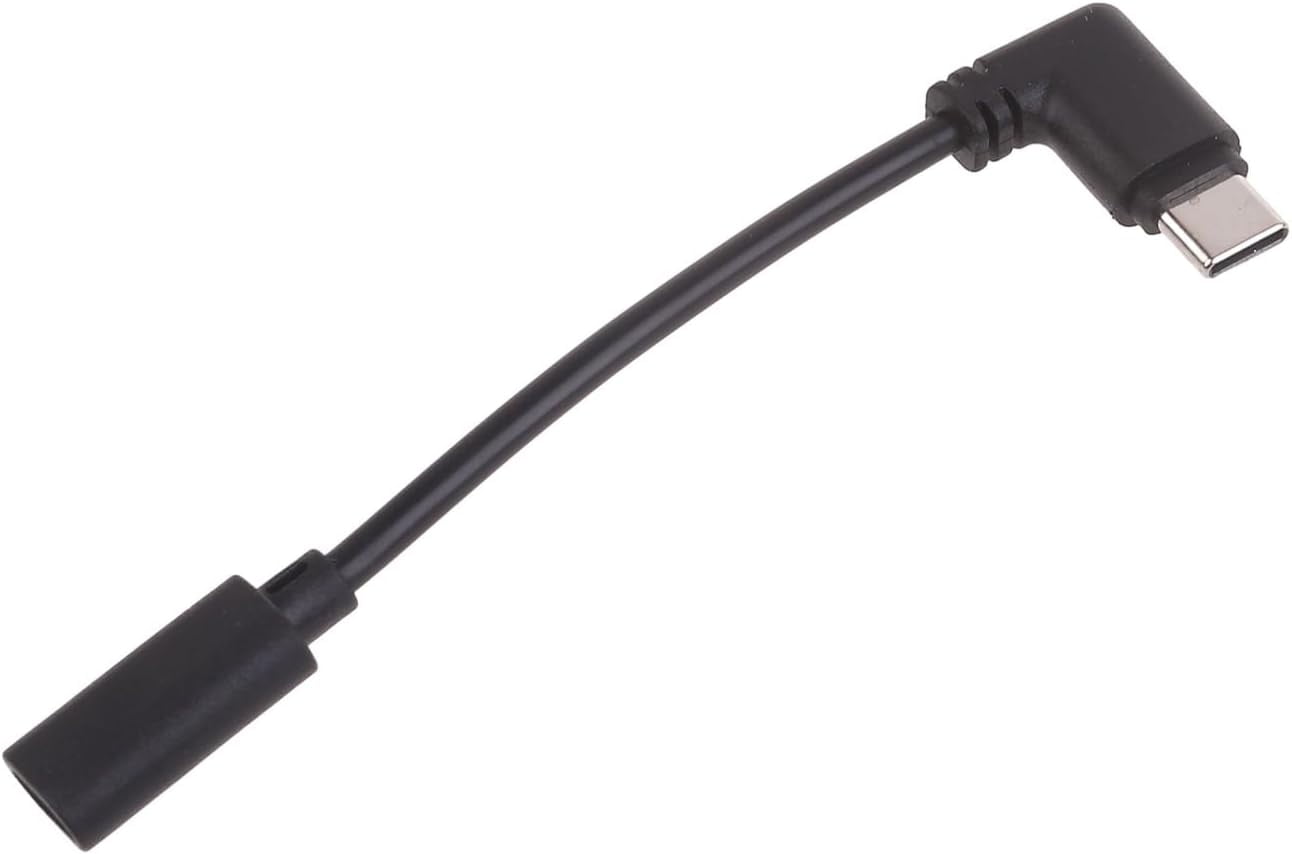 Micro USB Female to Type-C Male Adapter Cable Right Angled Portable ...