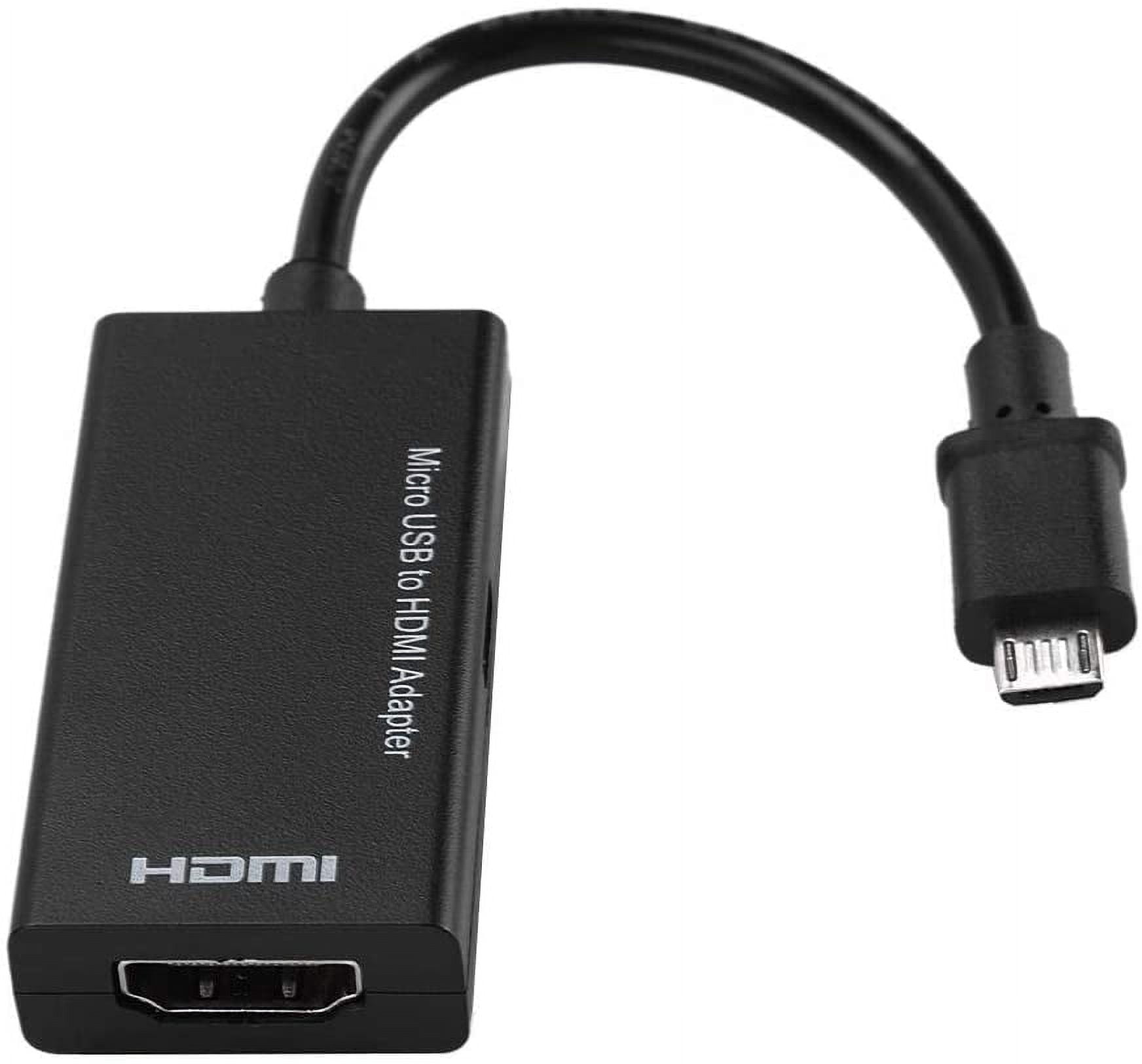 Micro USB to HDMI Adapter, 1080P USB to HDMI Adapter 8 Channel Stereo ...