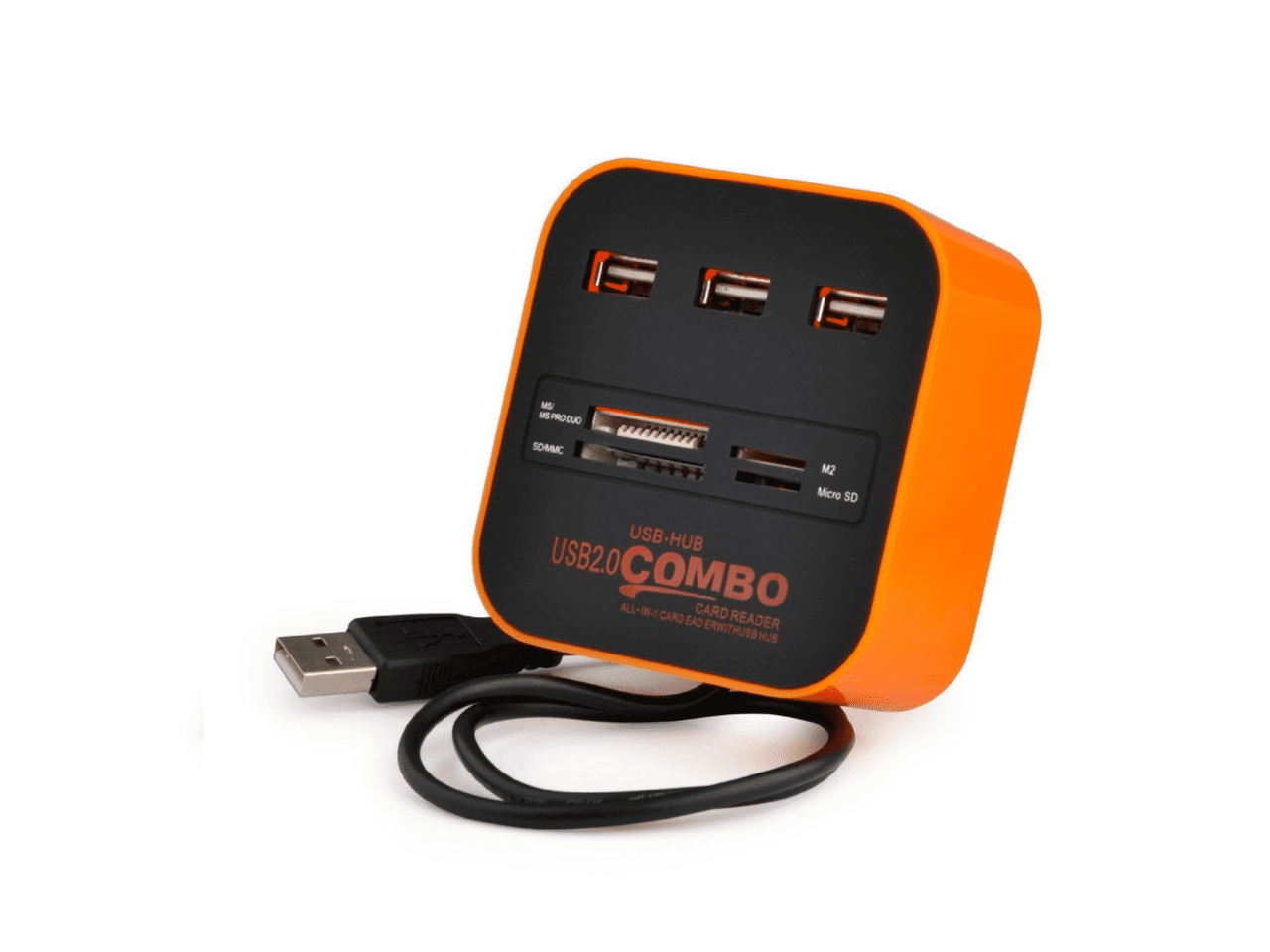 Micro USB Hub USB Splitter All In One USB 2.0 USB Hub Card Reader Combo ...