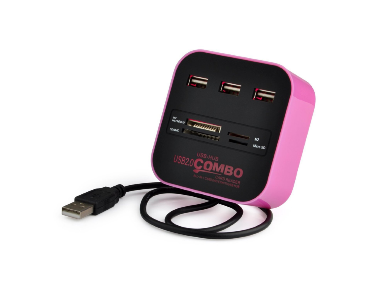 Micro USB Hub USB Splitter All In One USB 2.0 USB Hub Card Reader Combo ...
